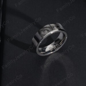 Personalized Human Eyes Ring for Women/men eye Love You, Engraved Your ...