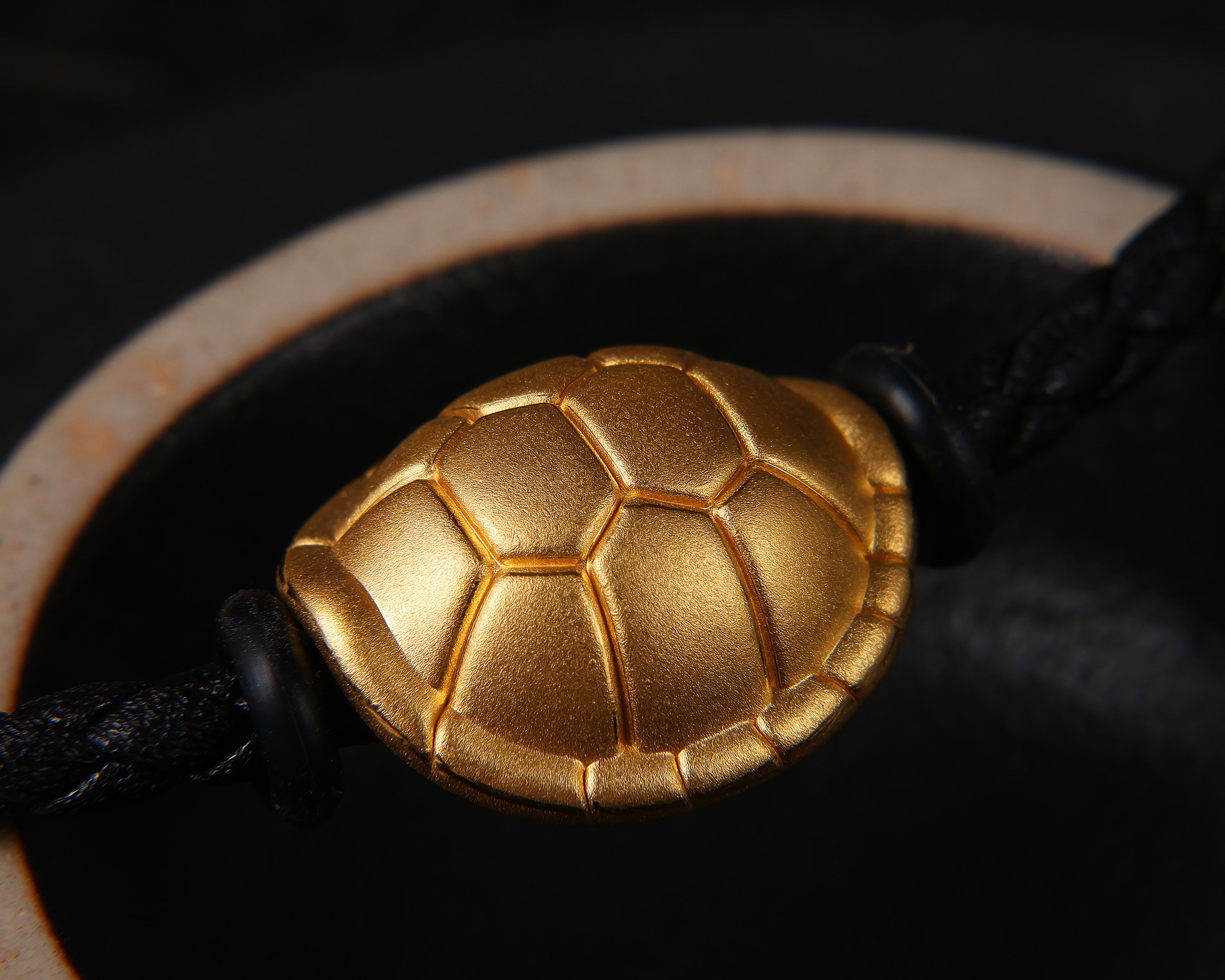 Minimalist Gold Turtle Bracelet 24K Fortune Bracelet With Wealth Turtle ...