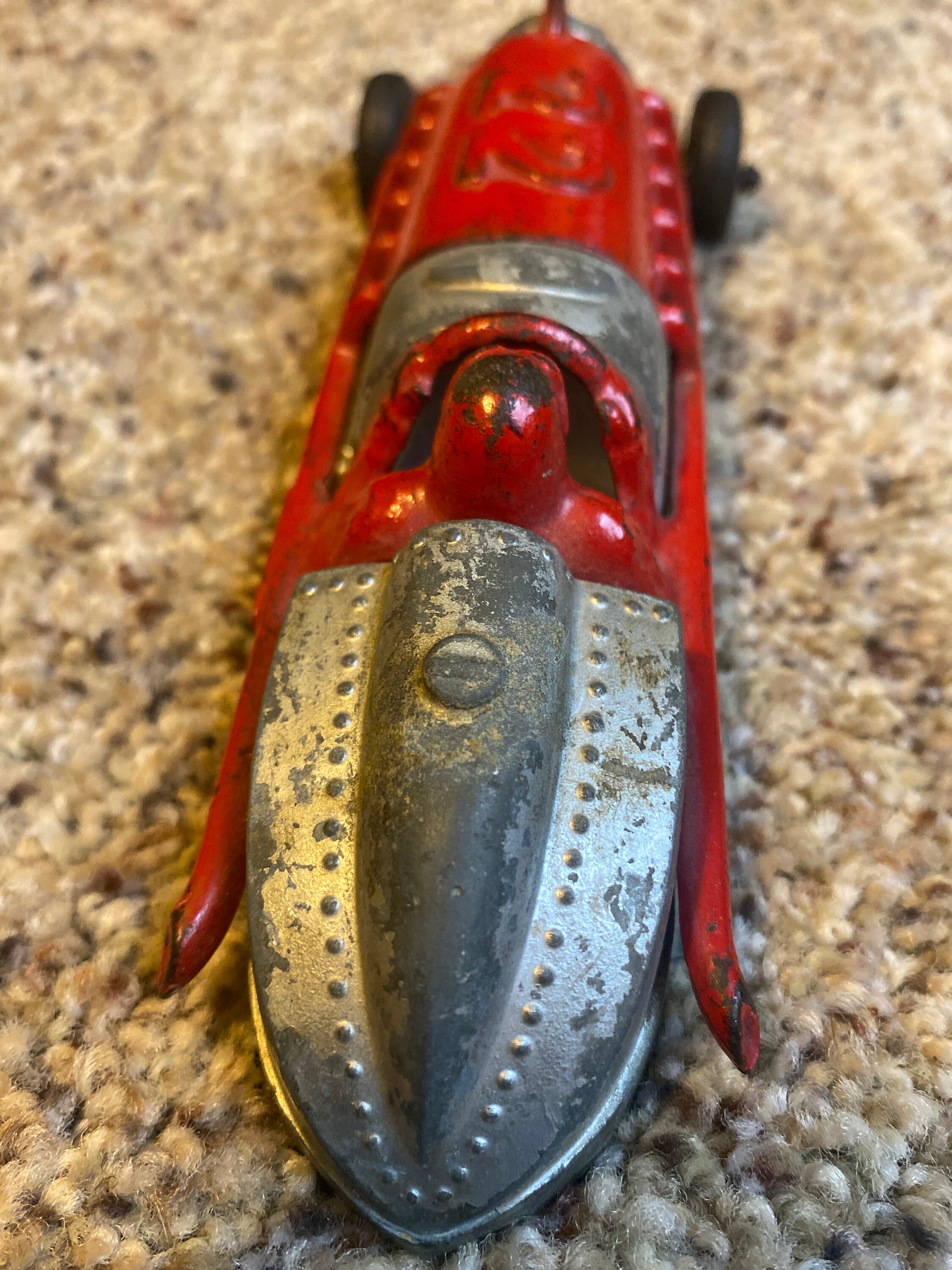 Vintage Cast Iron Hubley Race Car 22 - Etsy