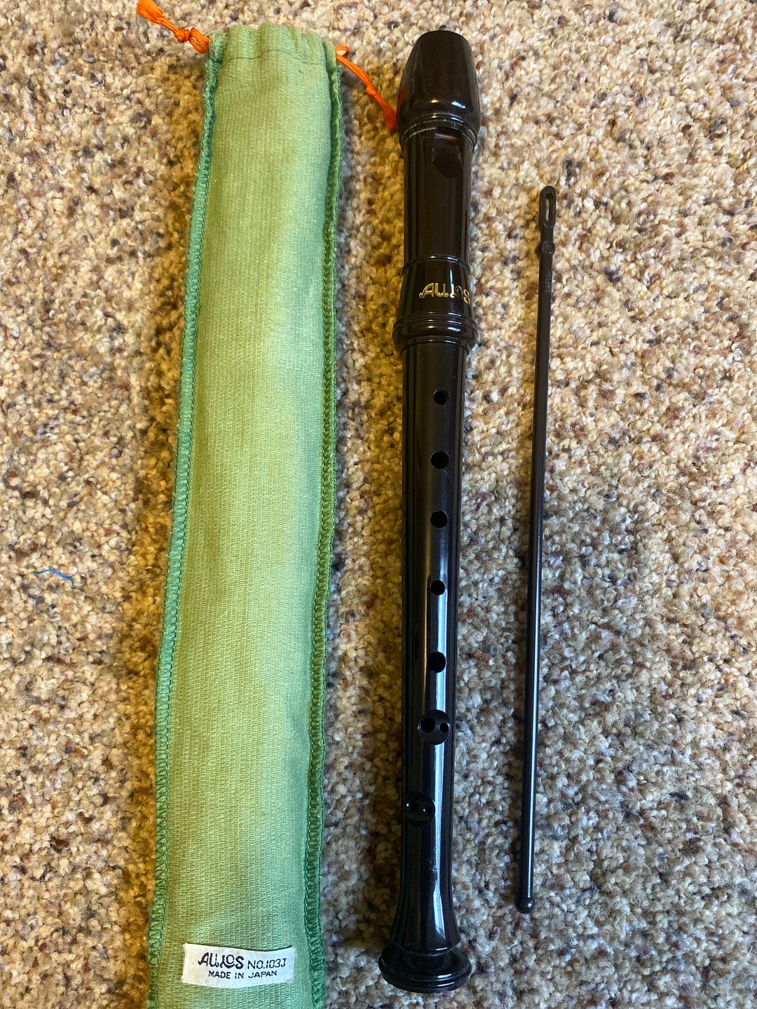 Vintage Aulos Recorder No 103J Musical Instrument With Bag and Rod - Etsy