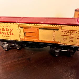 Lionel Train Lines - Curtis’s Baby Ruth Box Car 1679 - Etsy