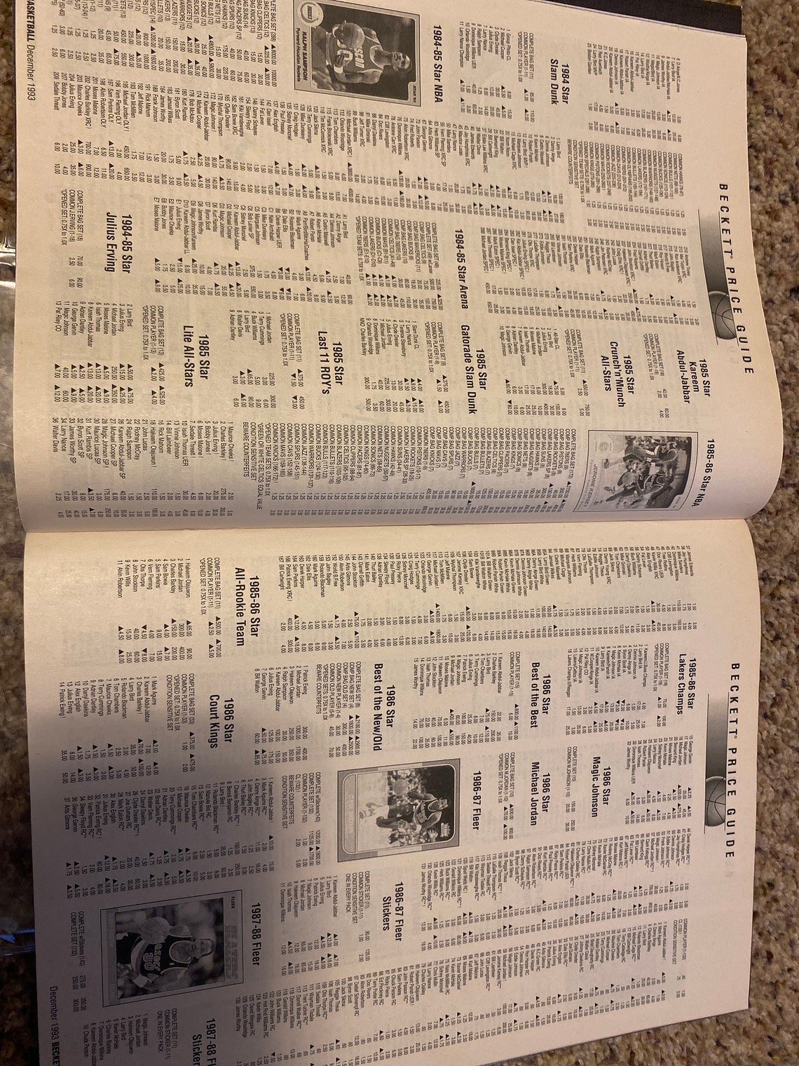 Beckett Basketball Monthly December 1993 Issue 41 - Etsy