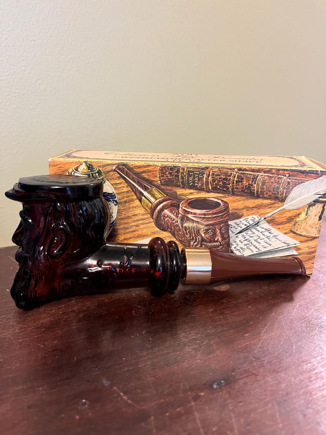 Vintage Avon "collector's Pipe" Decanter Wind Jammer After Shave - Full ...