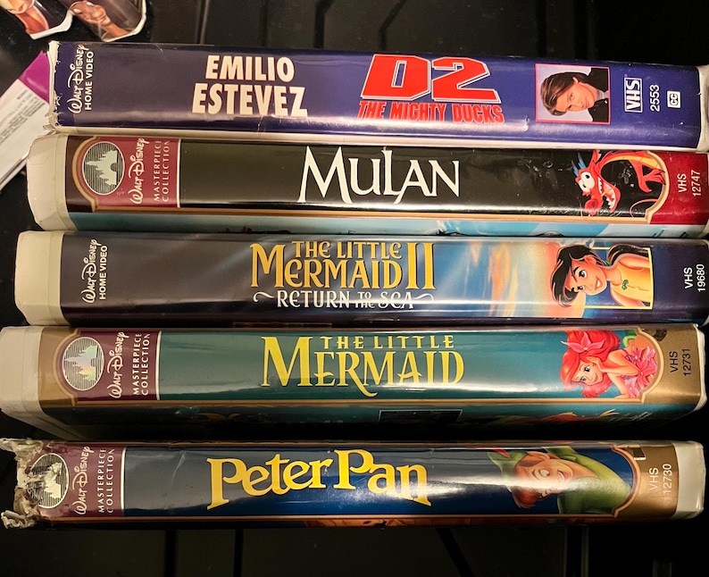 Walt Disney VHS Collection. Peter Pan, the Little Mermaid, the Little ...