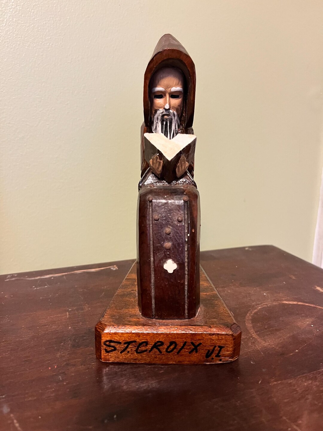 JOM Hand-carved Wooden Monk Bookend / Monk Decorative Piece - Etsy