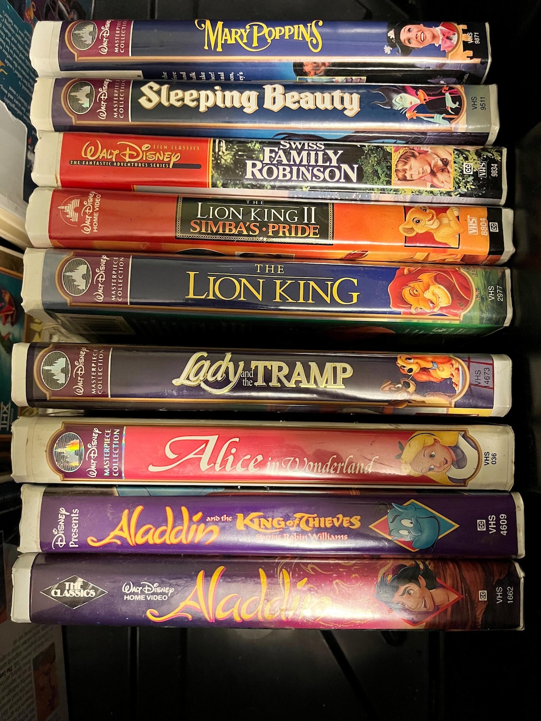 Walt Disney VHS Collection. Mary Poppins, Sleeping Beauty, Swiss Family ...