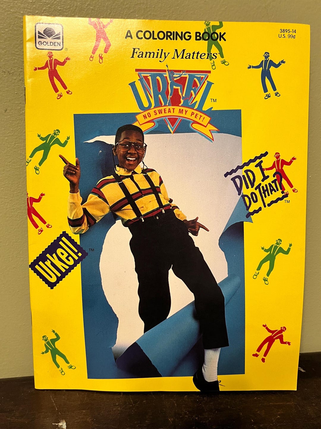 Family Matters Urkel Coloring Book 1992 Golden No Sweat My Pet Unused ...