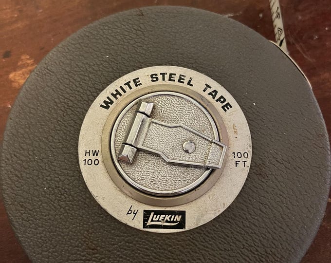 White Steel Tape by Lufkin 100’ Measuring Tape- Made in USA - Etsy