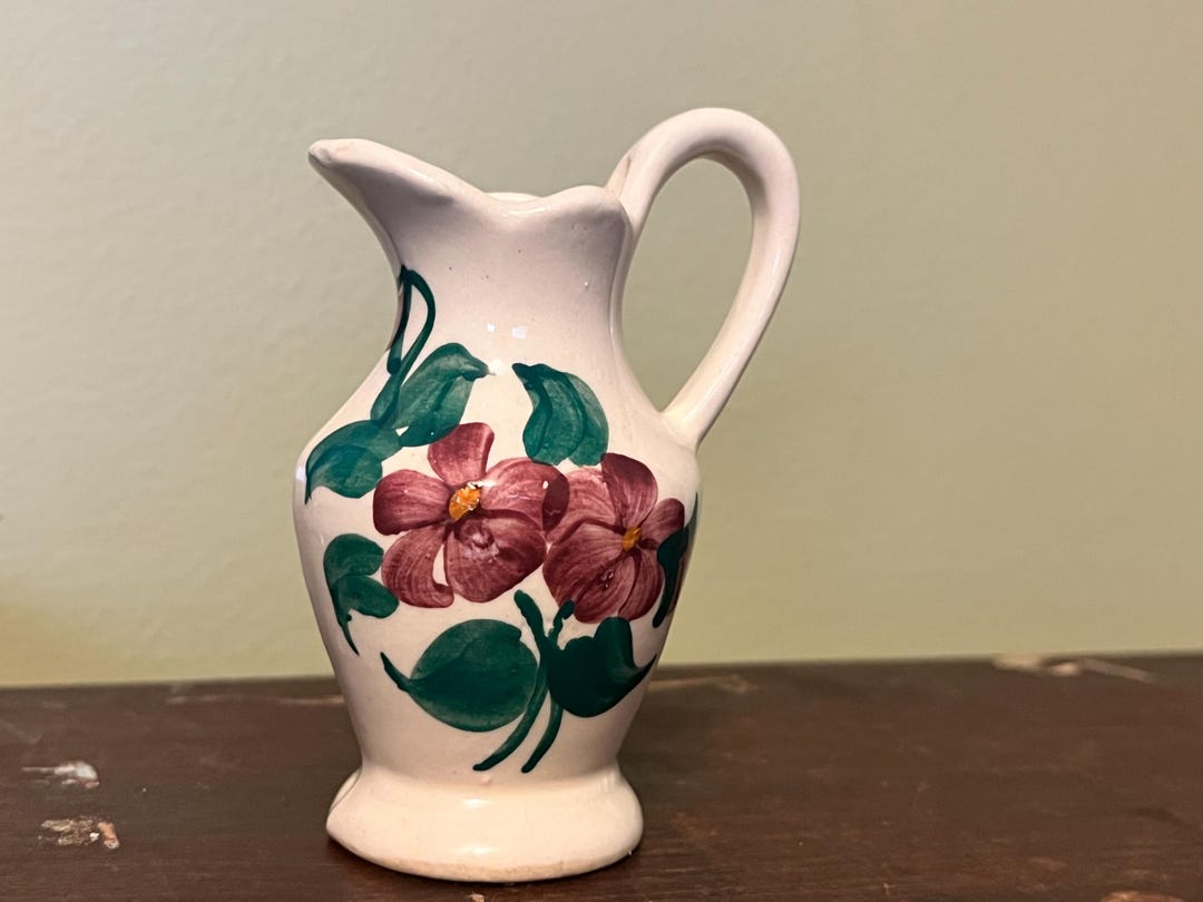 Cash Family Floral Mini Pitcher- Hand Painted by Cash Family - Etsy