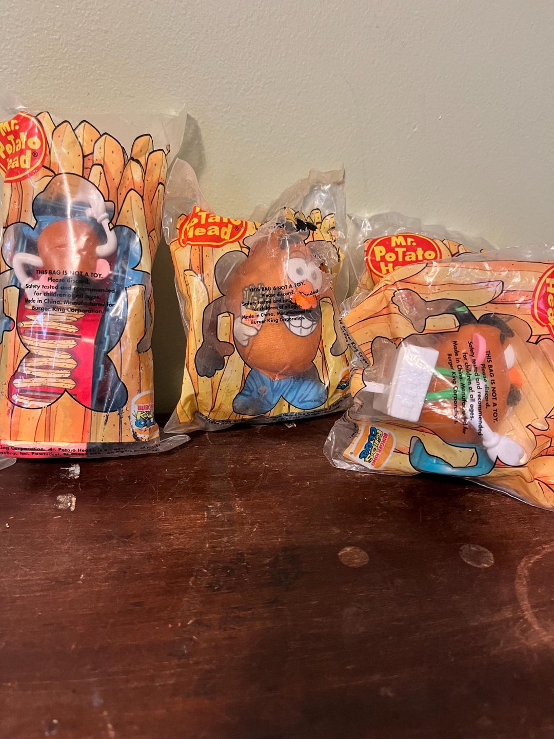 Mr Potato Head Burger King Kid Meal Toys From 1999 - Etsy