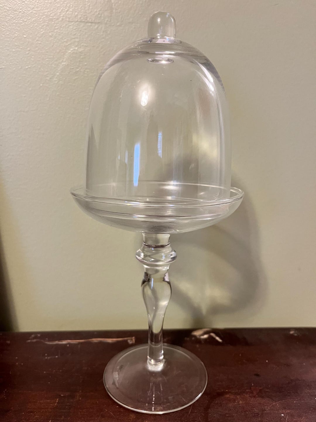 Glass Pastry Stand- 10 in High- 4in Wide - Etsy