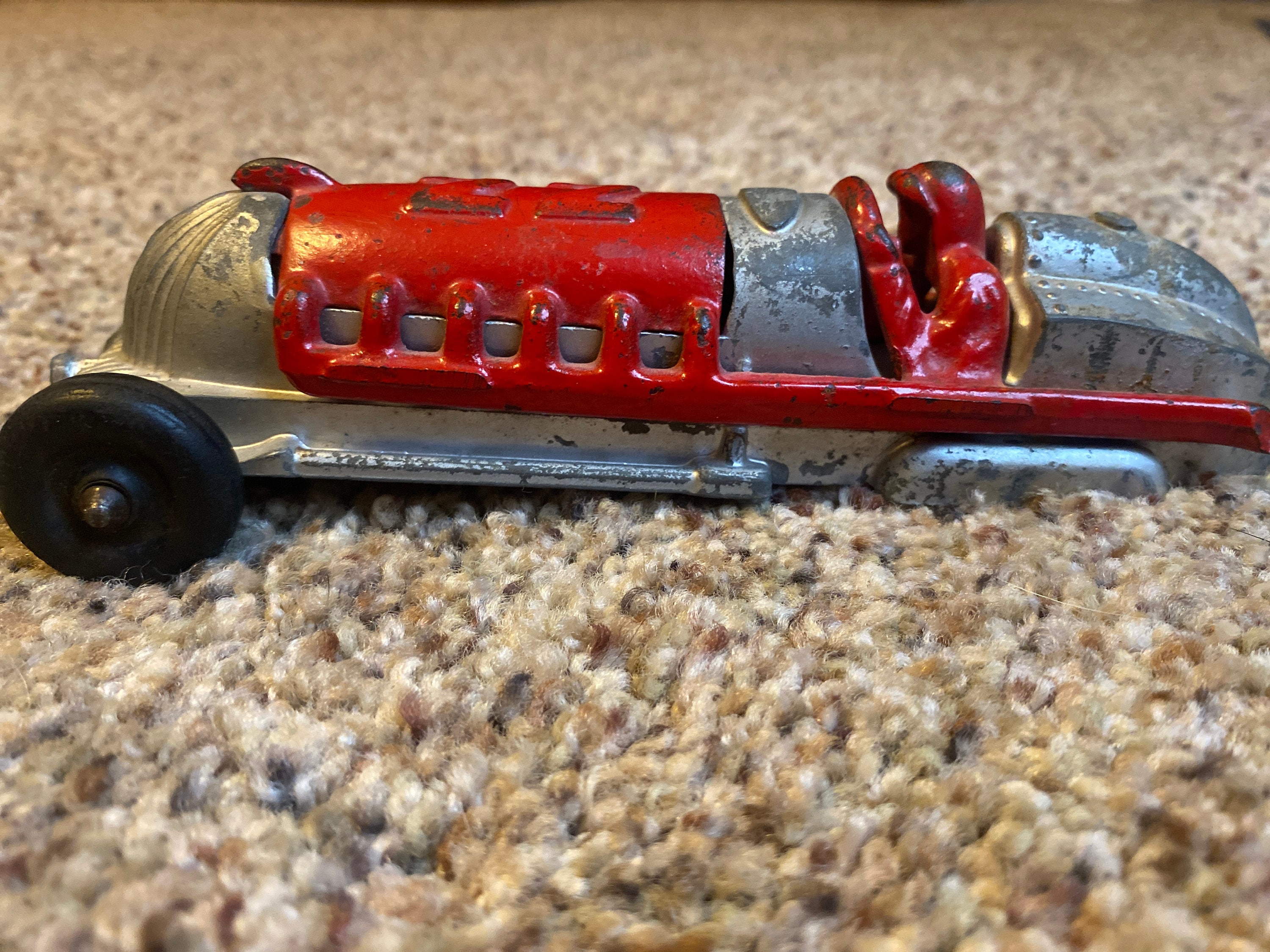 Vintage Cast Iron Hubley Race Car 22 - Etsy