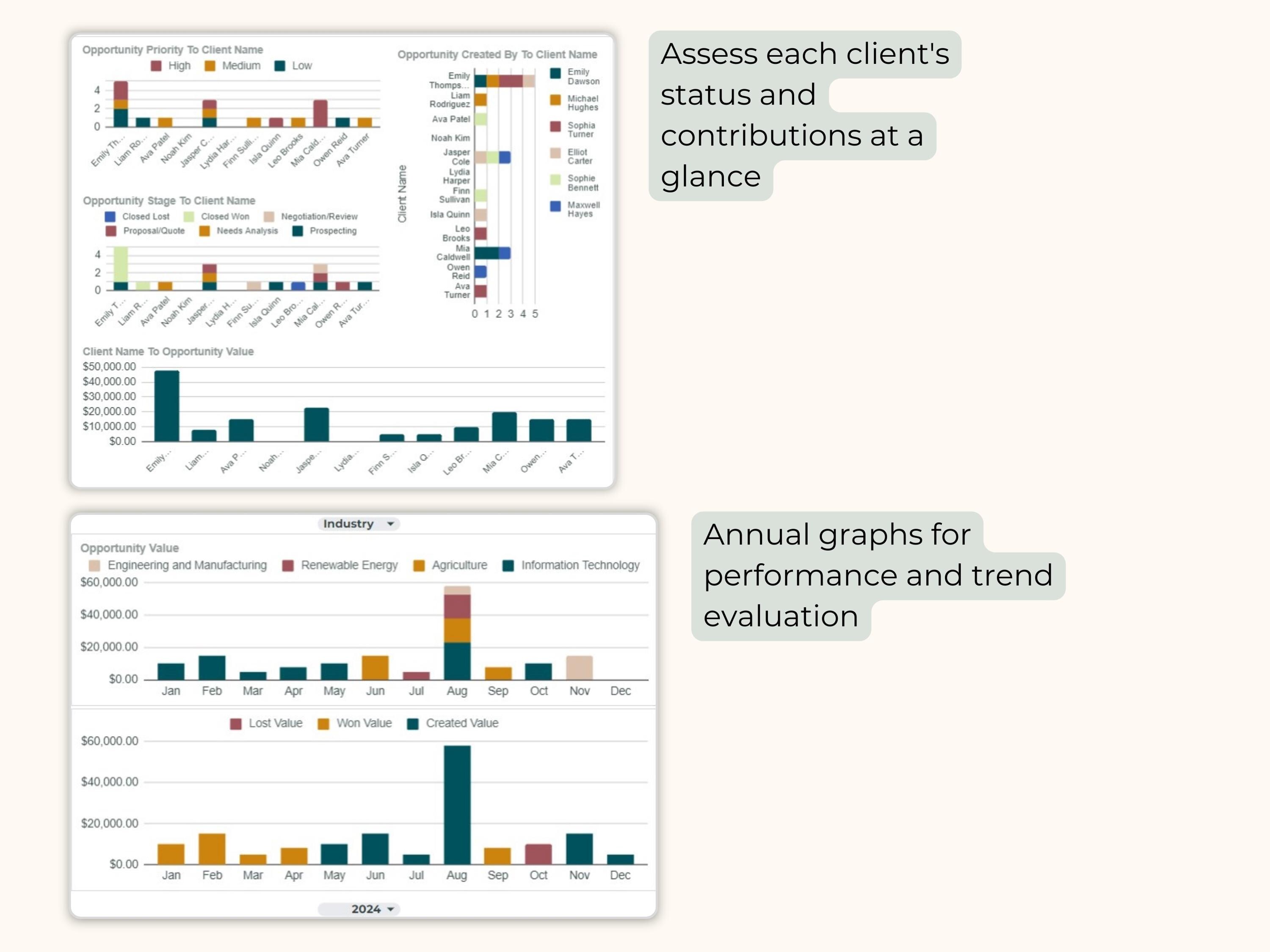 Client Tracker, Customer Relationship Management Spreadsheet, Lead ...