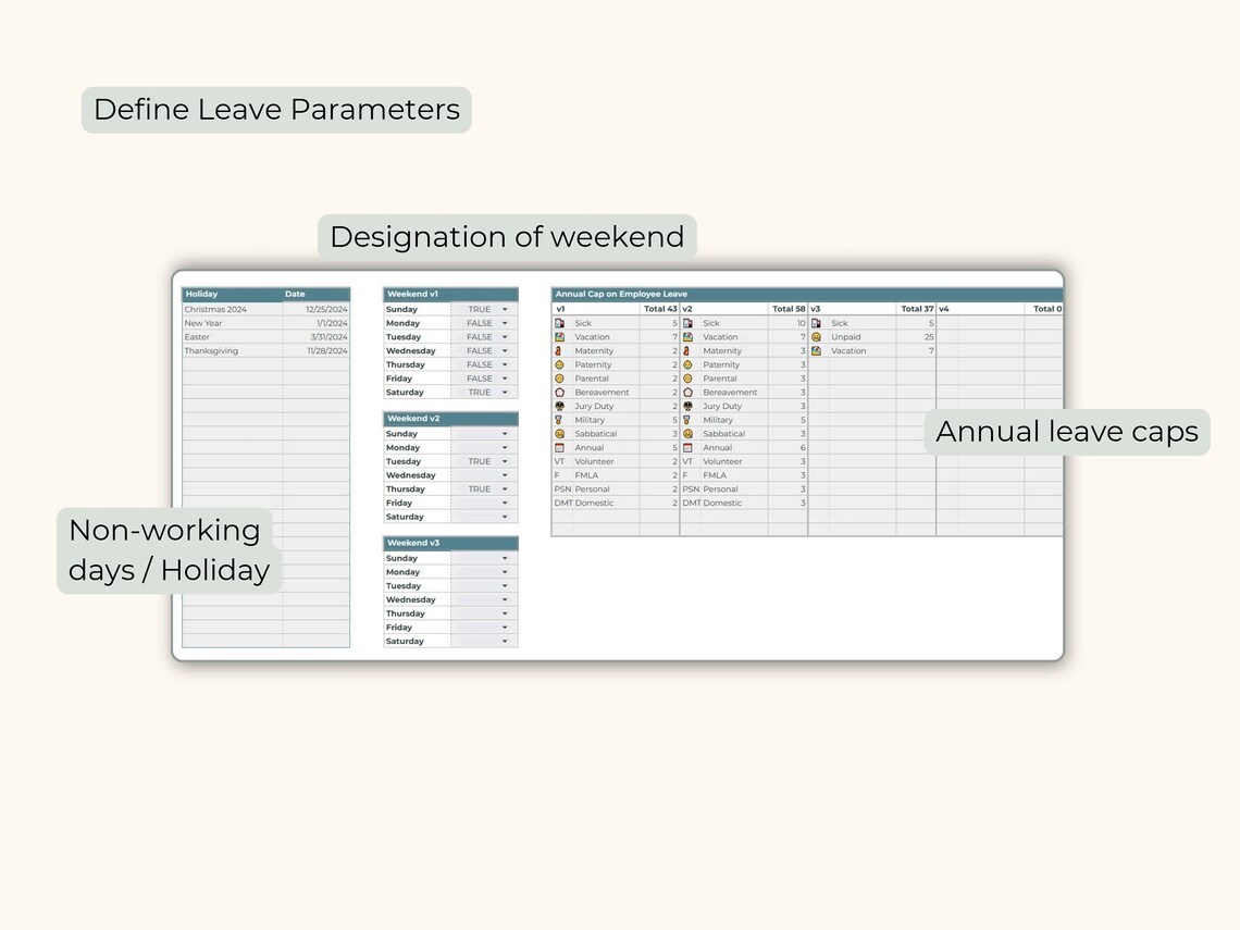 Employee Absence Tracker, Leave Balance Calculation, Human Resource ...