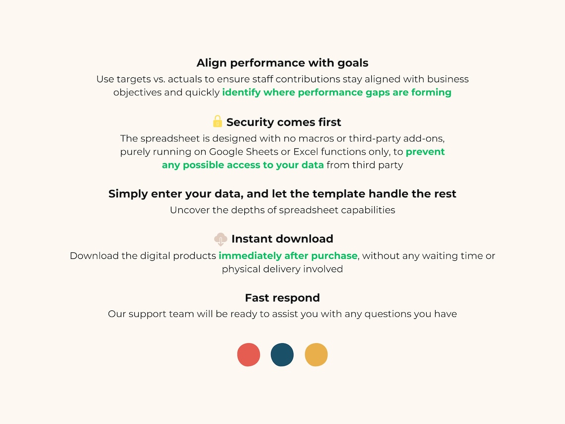 Staff KPI Spreadsheet, KPI Dashboard, Multi-kpi Tracker, Timeframe ...