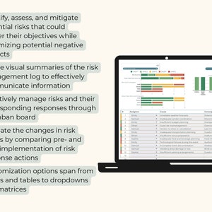 Project/event Risk Management Template, Risk Matrix Tracker, Risk ...