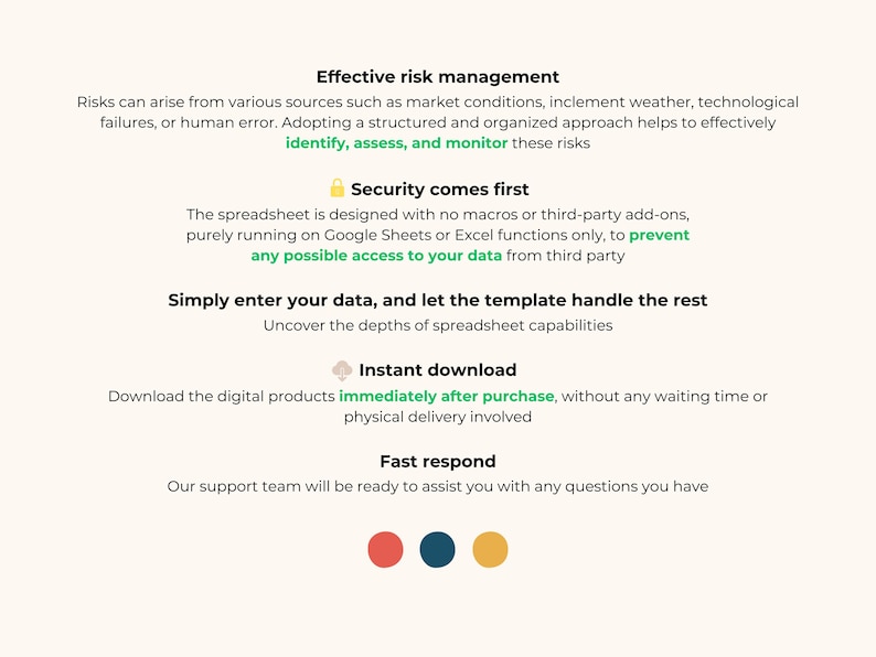 Project/event Risk Management Template, Risk Matrix Tracker, Risk ...