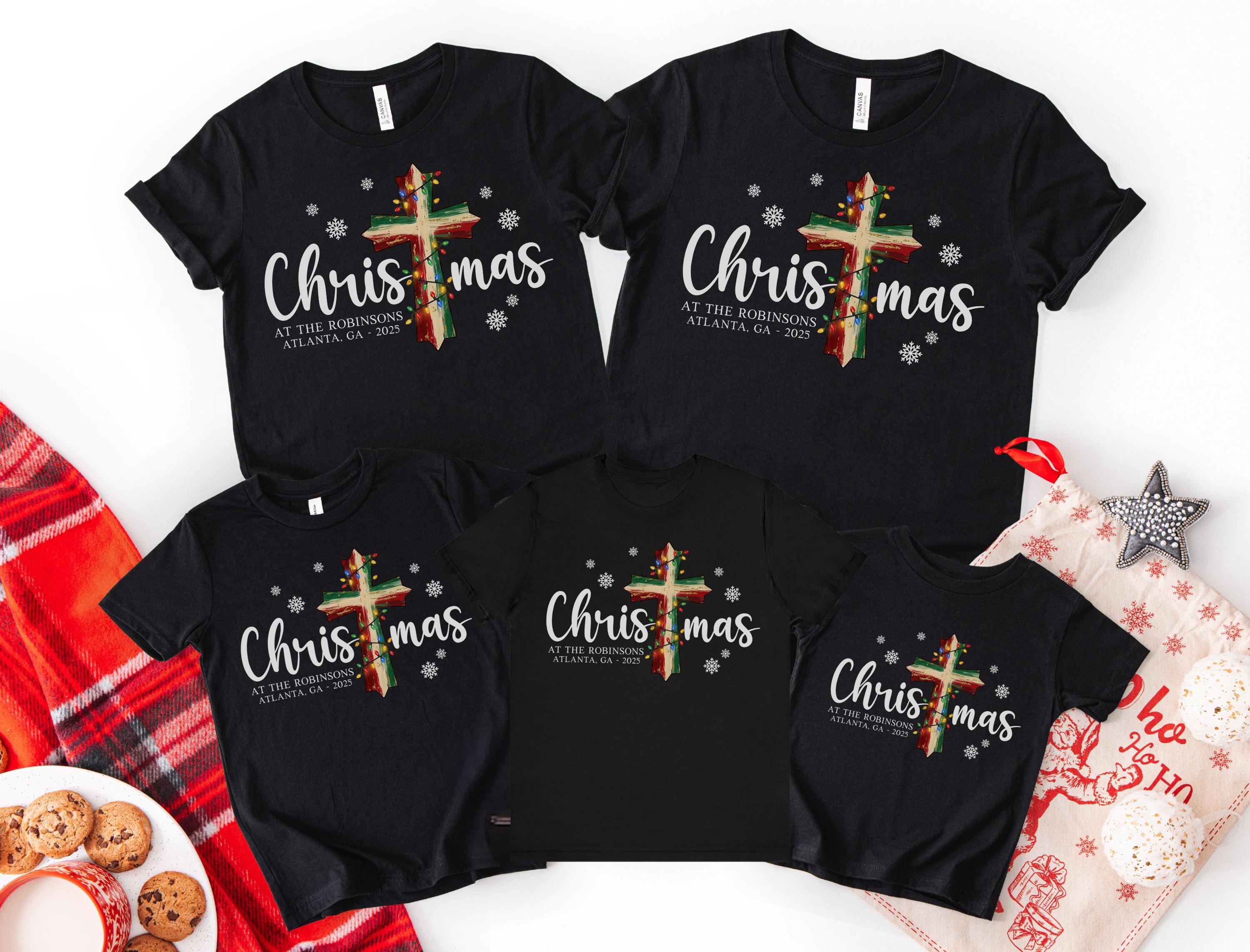 Custom Christian Christmas Pajamas, Family Matching Nativity Christmas ...