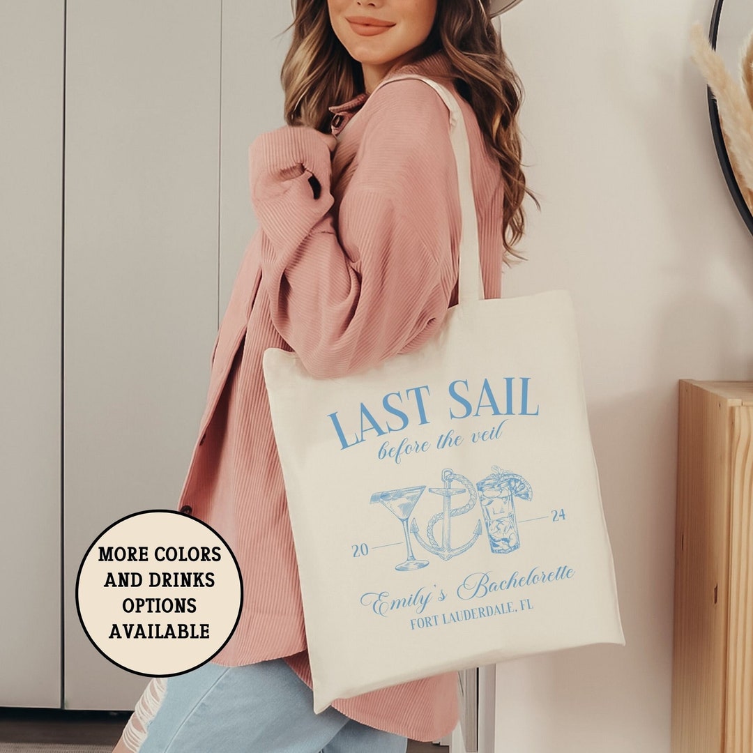 Custom Boat Bachelorette Tote, Personalized Beach Bachelorette Totes ...