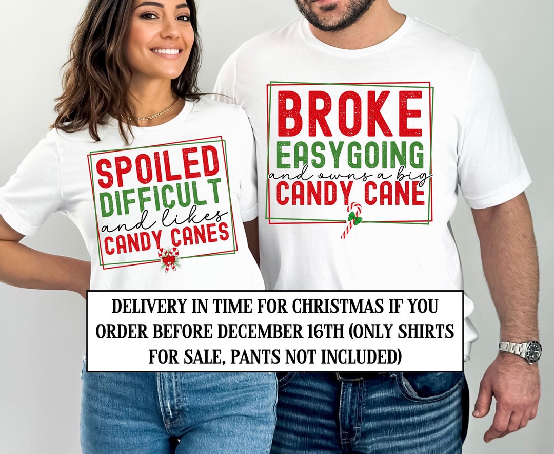 Couple Matching Christmas Shirts, Funny Christmas Shirts for Couples ...