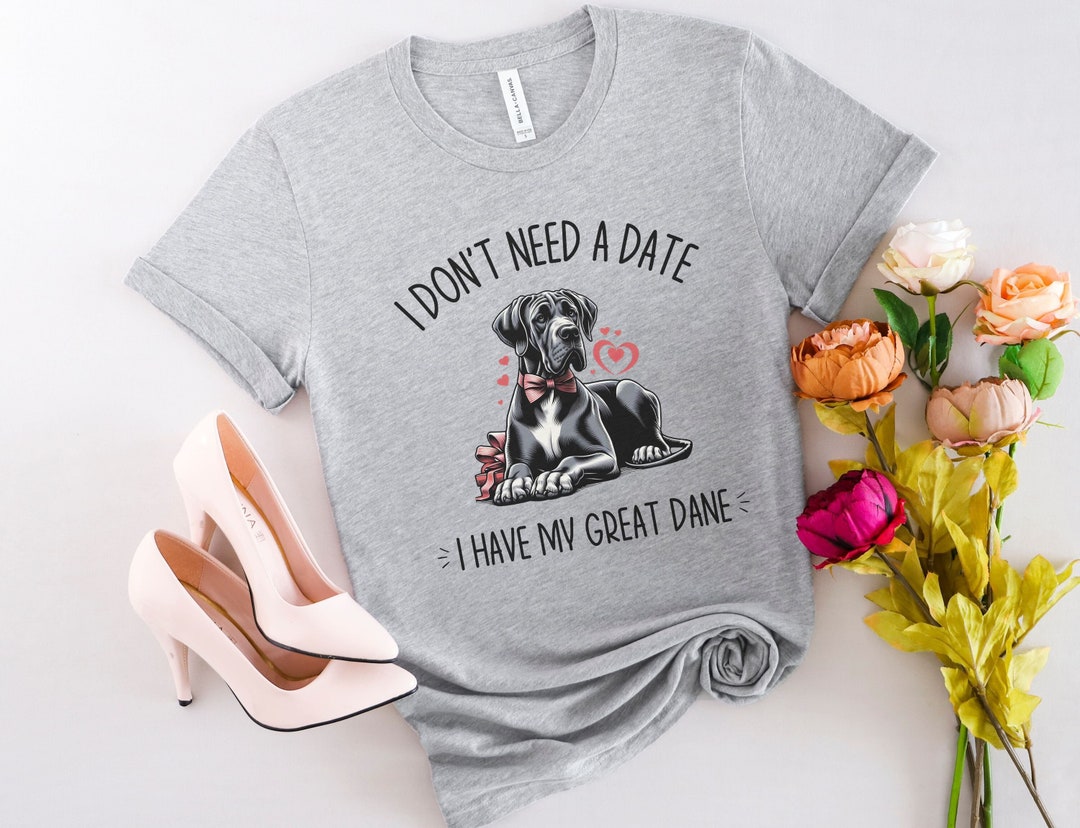 Great Dane Dog Shirt Valentines, Dog Person Gifts, Valentine's Day Dog ...