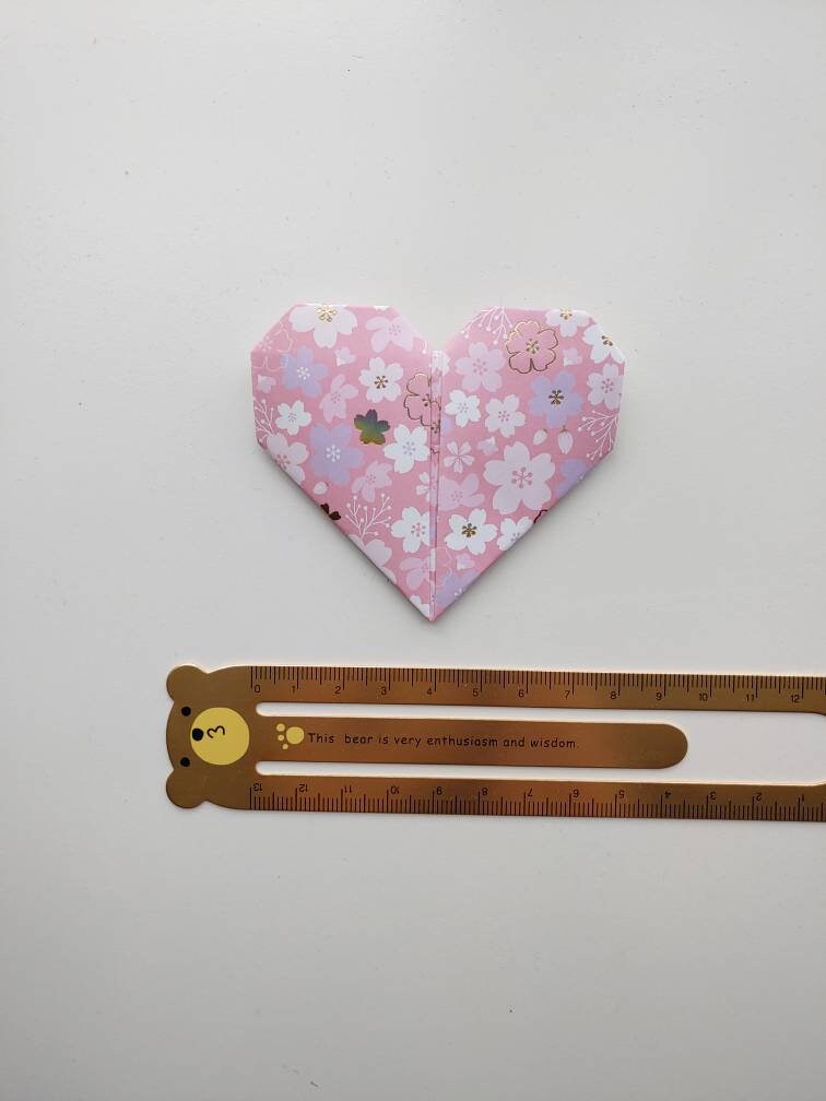 Origami Heart Bookmarks (set of 10 Assorted Designs) - Etsy