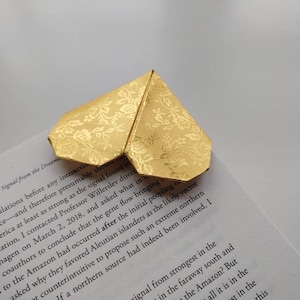 Origami Heart Bookmarks (set of 10 Assorted Designs) - Etsy