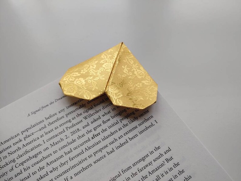 Origami Heart Bookmarks (set of 10 Assorted Designs) - Etsy