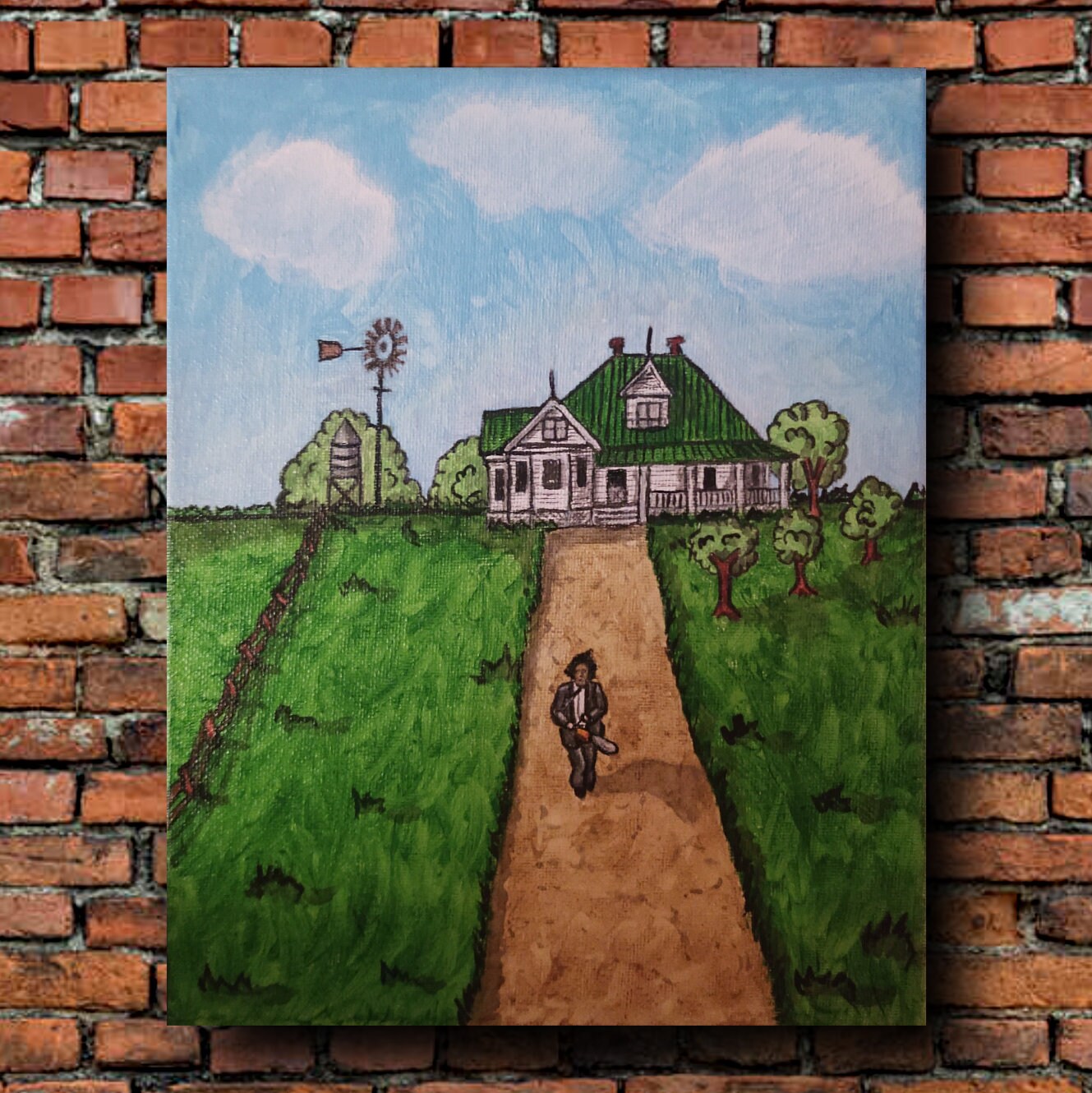 Fan Art Texas Chainsaw Massacre Leatherface Country Setting Digital ...