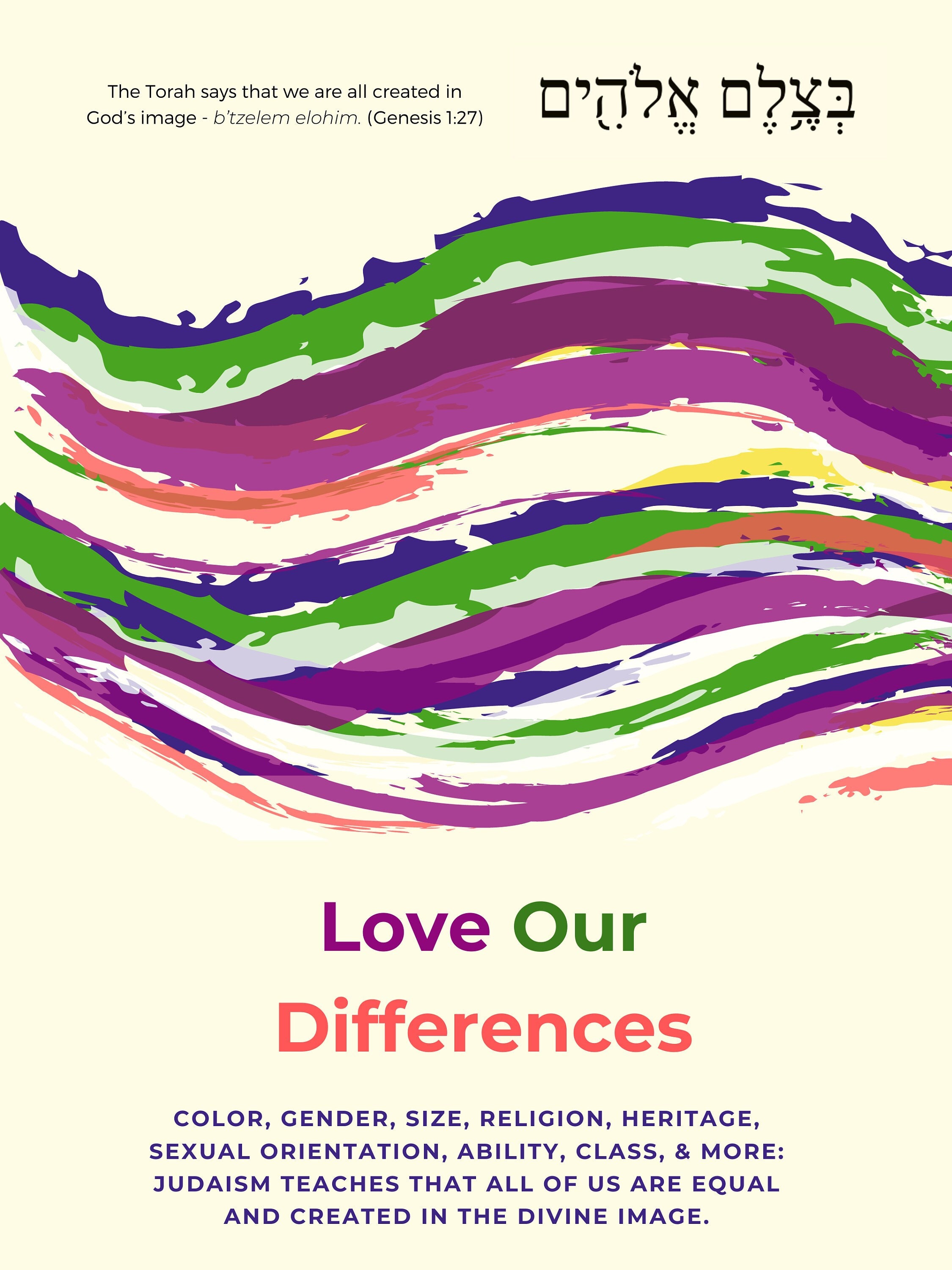 In God's Image B'tselem Elohim Poster - Etsy