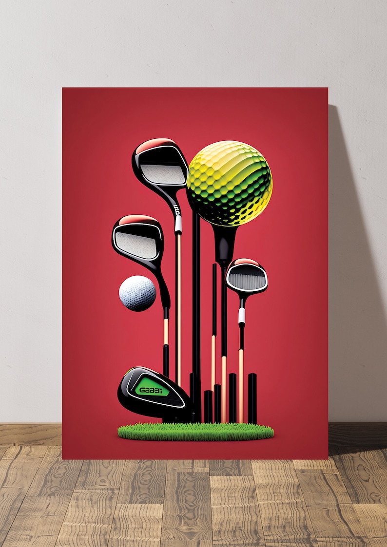 Golf Painting, Set of 6 Prints, Gifts for Golfers, Golf Printable Art ...