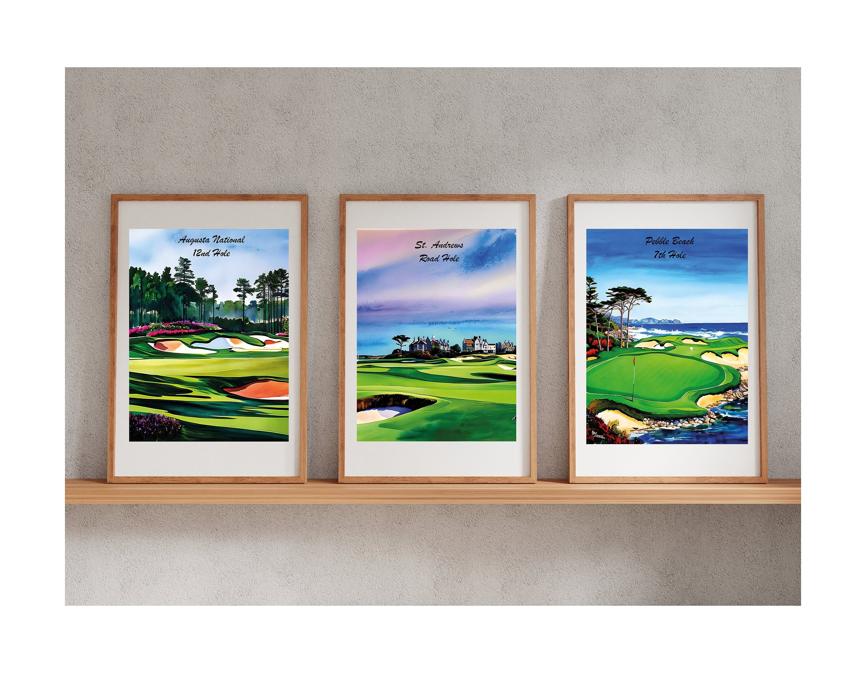 Golf Painting, Landscape Painting, Golf Gifts, St Andrews, Augusta ...