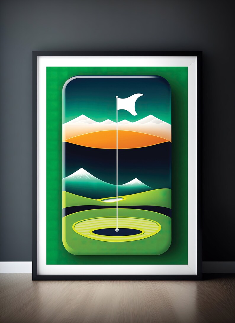 Golf Painting, Set of 6 Prints, Gifts for Golfers, Golf Printable Art ...