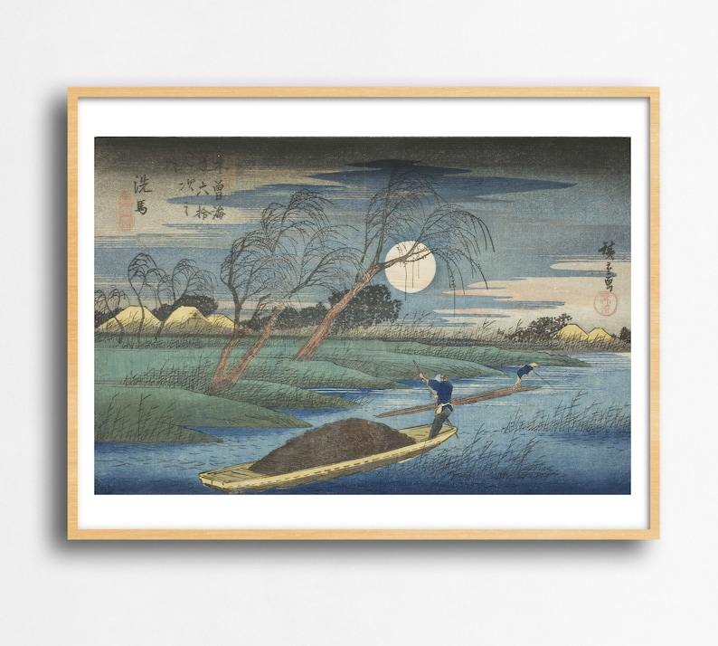 Japanese Prints, Edo Period Japanese Art, Ukiyo-e Style Poster, Set of ...