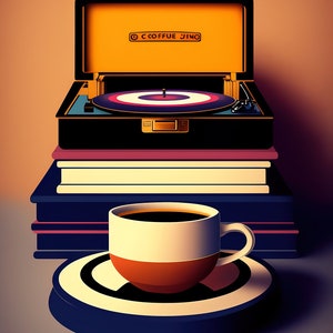 Coffee Wall Art Posters, Unique Coffee Art Gift, Home Office Kitchen ...