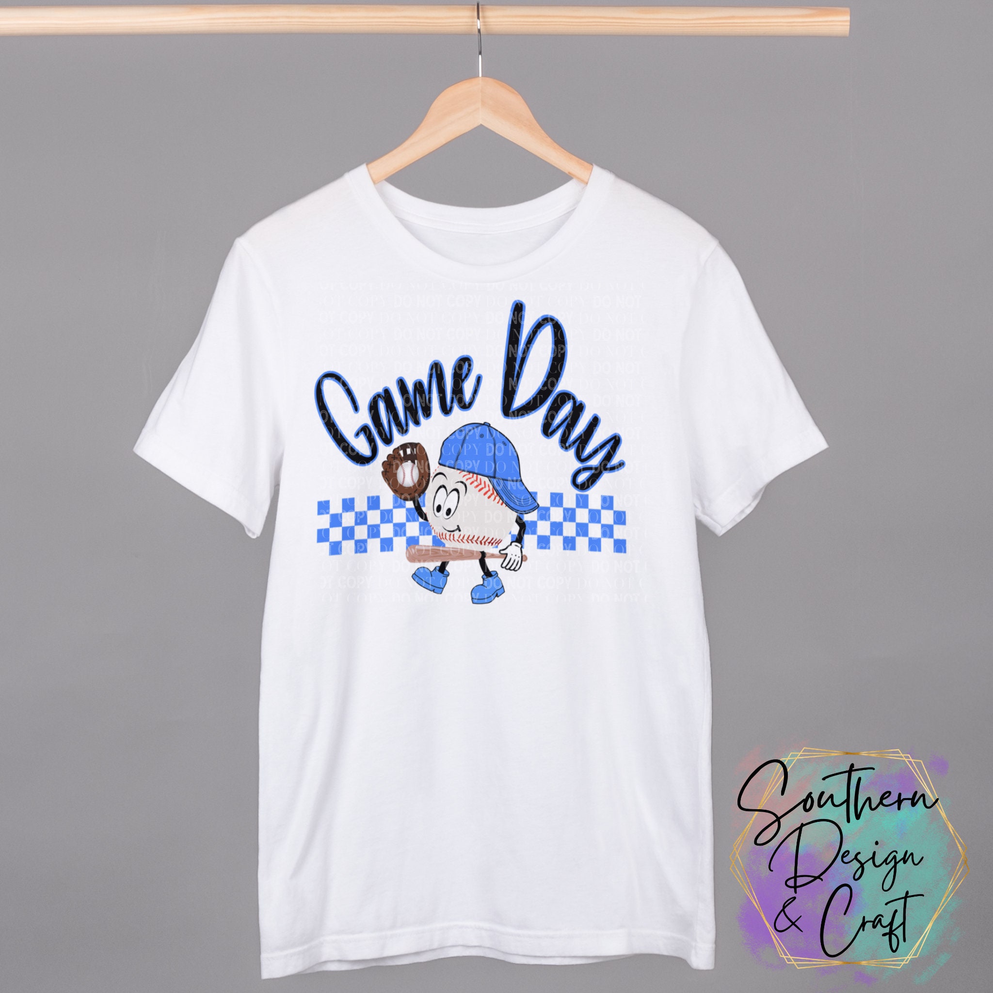 LIGHT BLUE Team Retro Game Day PNG Baseball Mom Instant Download ...