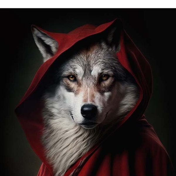 Wolf Portrait - Etsy