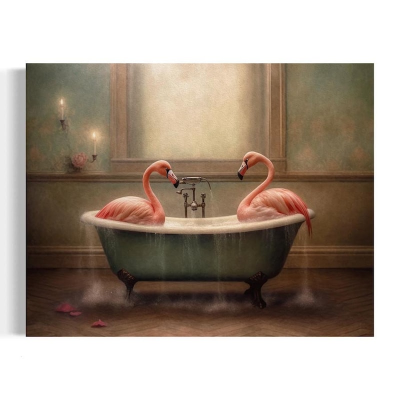 Flamingo Bathroom - Etsy