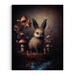 Victorian White Rabbit Painting, Emily Bunny Vintage Portrait ...