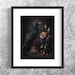 Black Raven Still Life Painting | Crow Perched With Floral, Black Bird ...