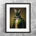 Masquerade Rabbit Vintage Portrait, Victorian Rabbit Painting ...