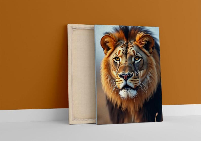 Majestic Lion Art - Regal Lion Portrait Print | Limited 50 Copies ...