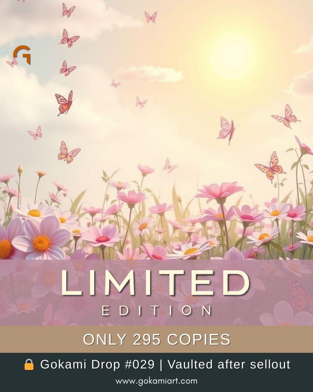 Butterfly Field Art - Pink Lavender Nature Print | Limited 295 Copies ...