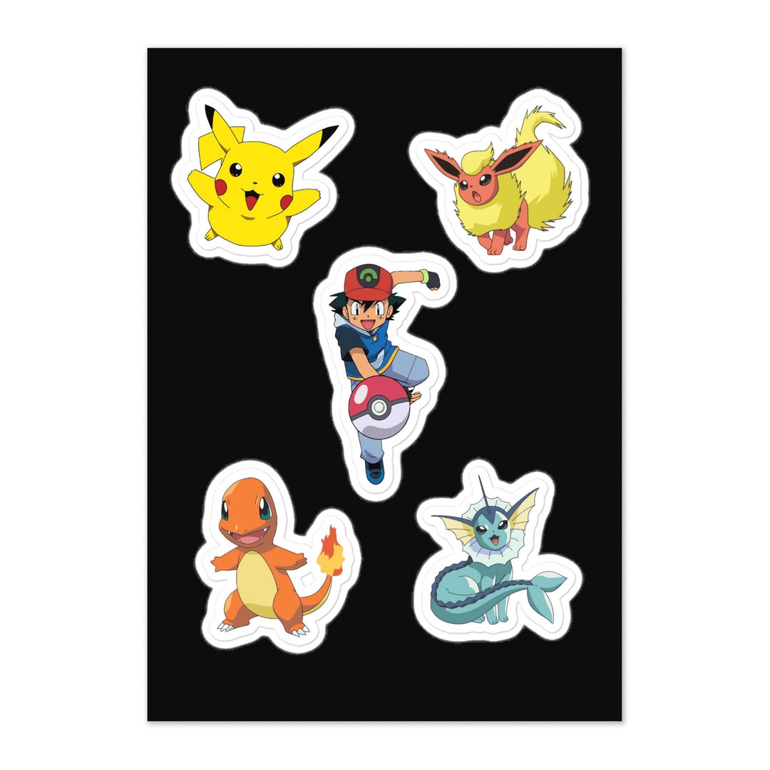 Pokémon Sticker Sheet - Etsy