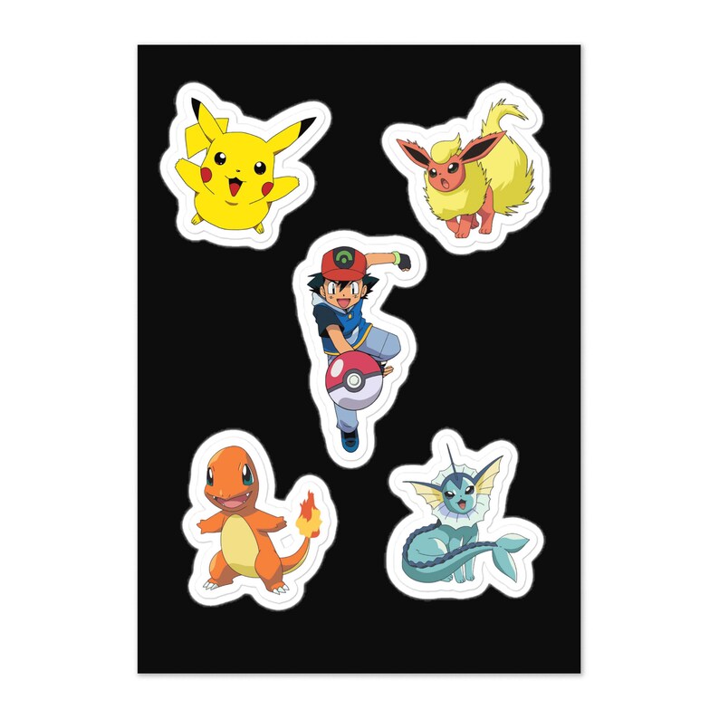 Pokémon Sticker Sheet - Etsy