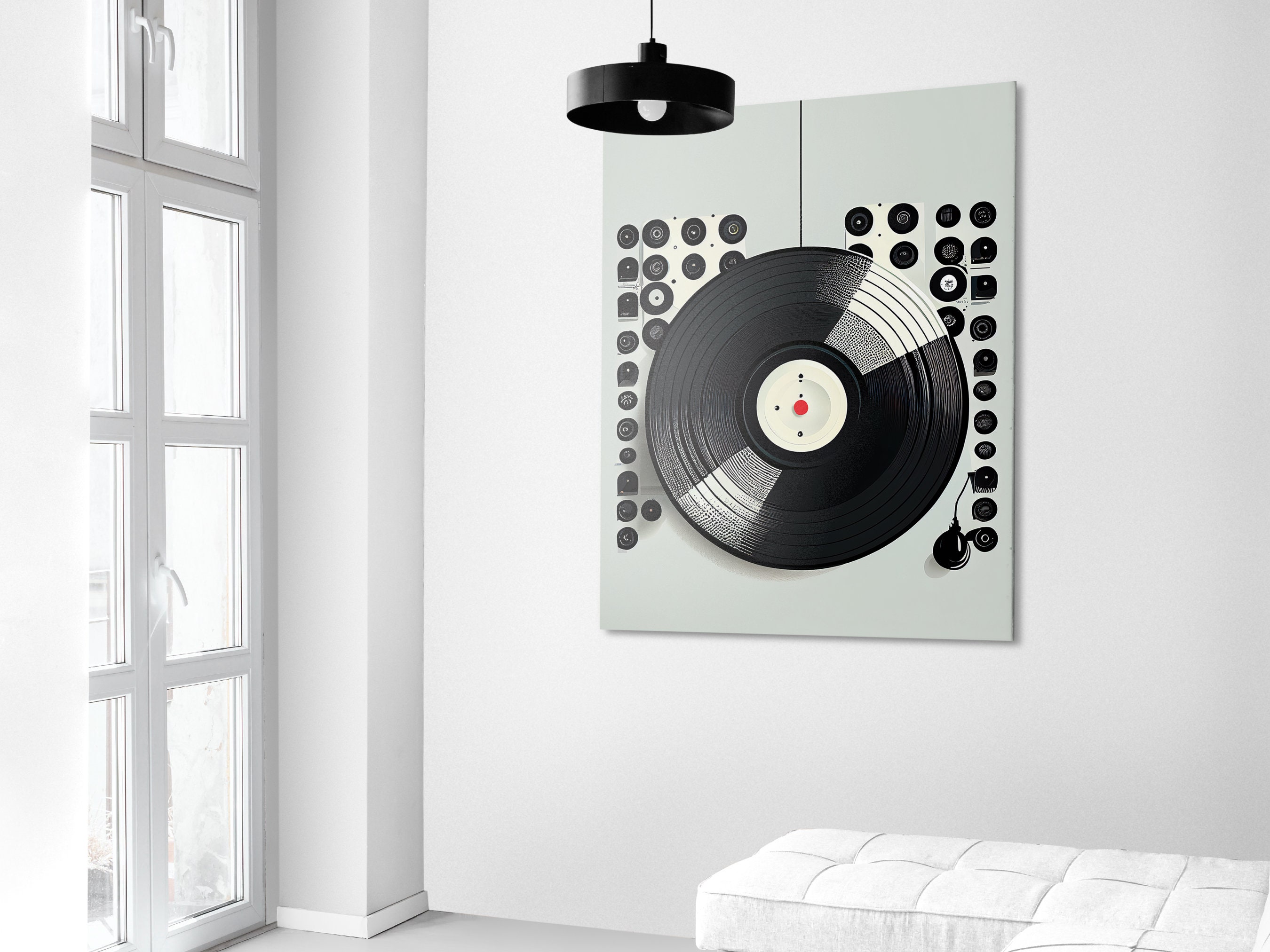 Record Player Poster, Vinyl Record Print, Turntable Artwork, Hifi Wall ...