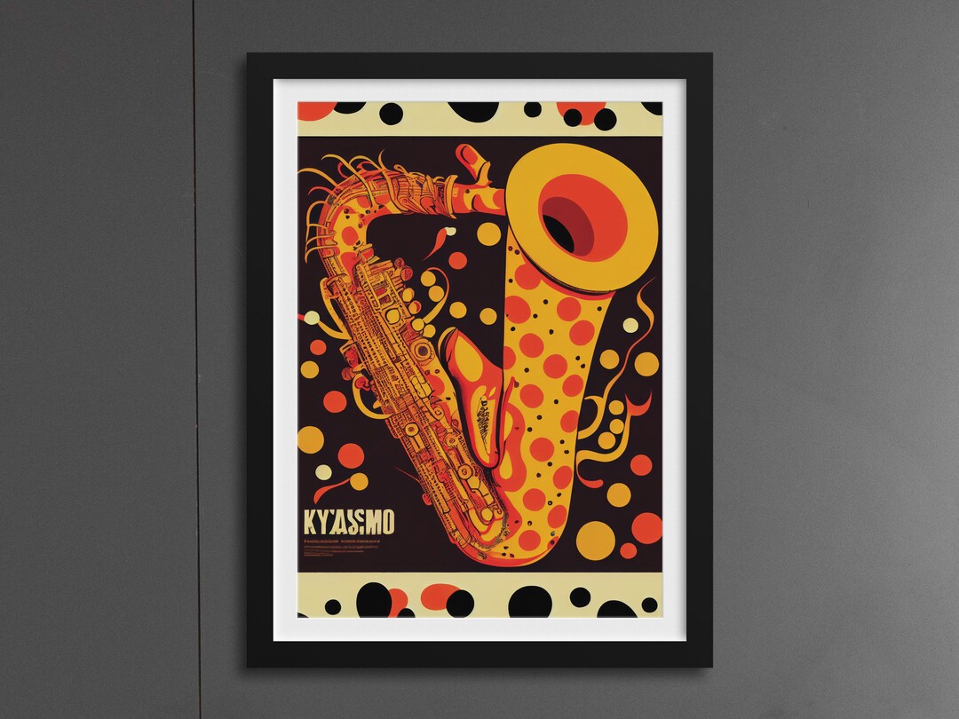 Saxophone Poster, Sax Print, Woodwind Artwork, Wall Decor, Music Art ...