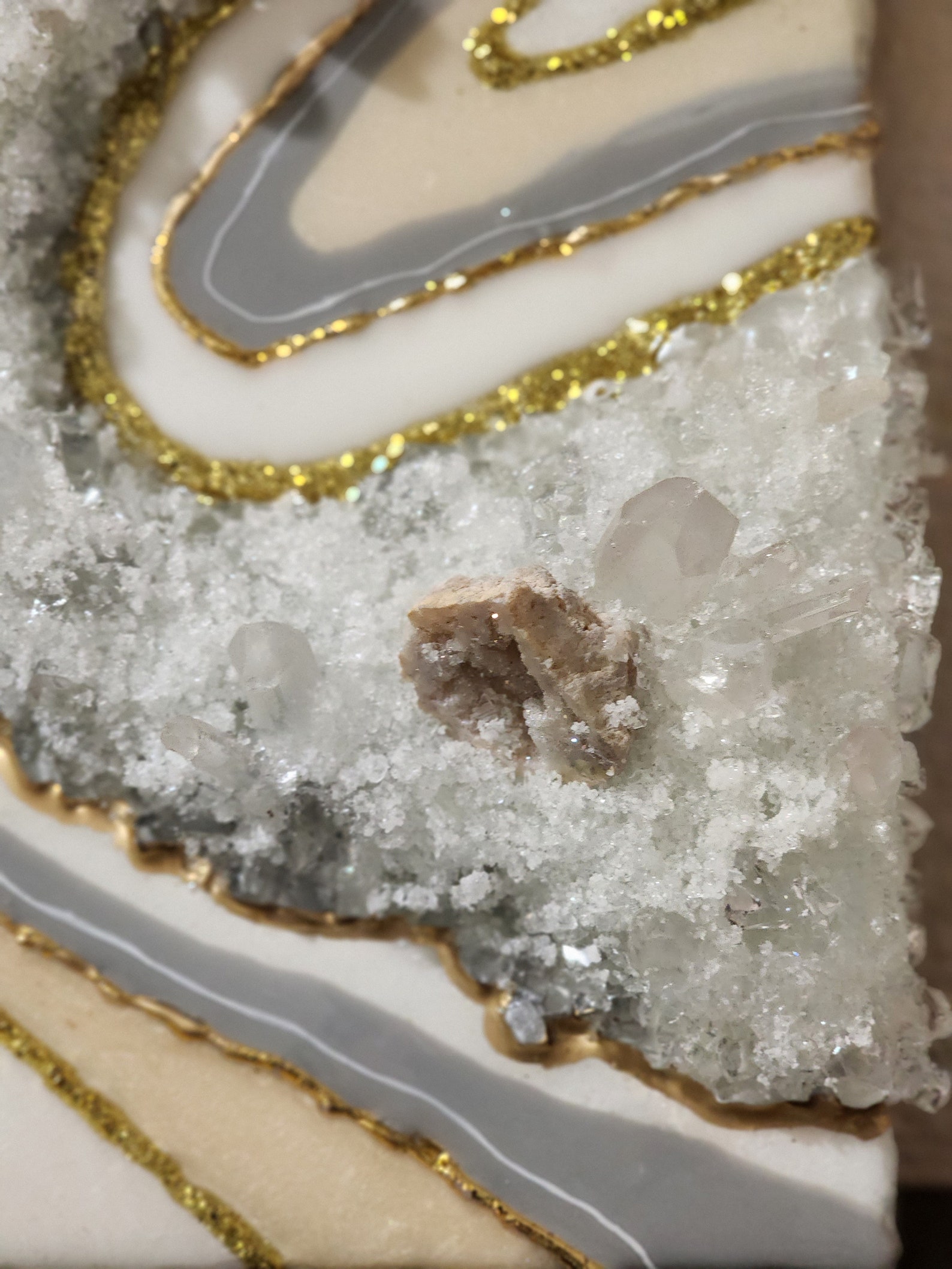 Geode Wall Art/ Mini Resin Geode Art/ Resin Wall Art/ Ready to Ship ...