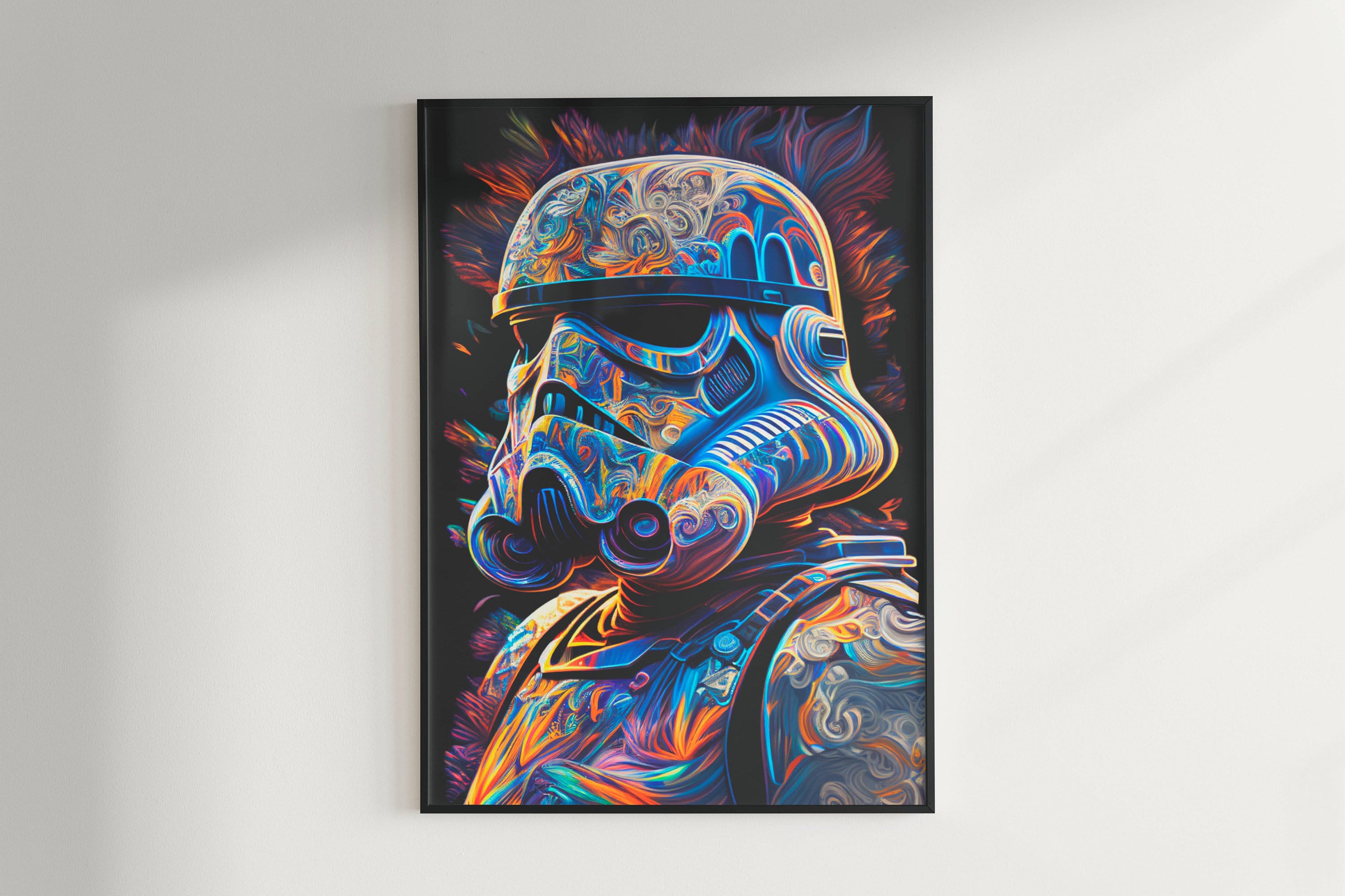 Stormtrooper Portrait, Psychedelic Art, Printable Digital Print Wall ...