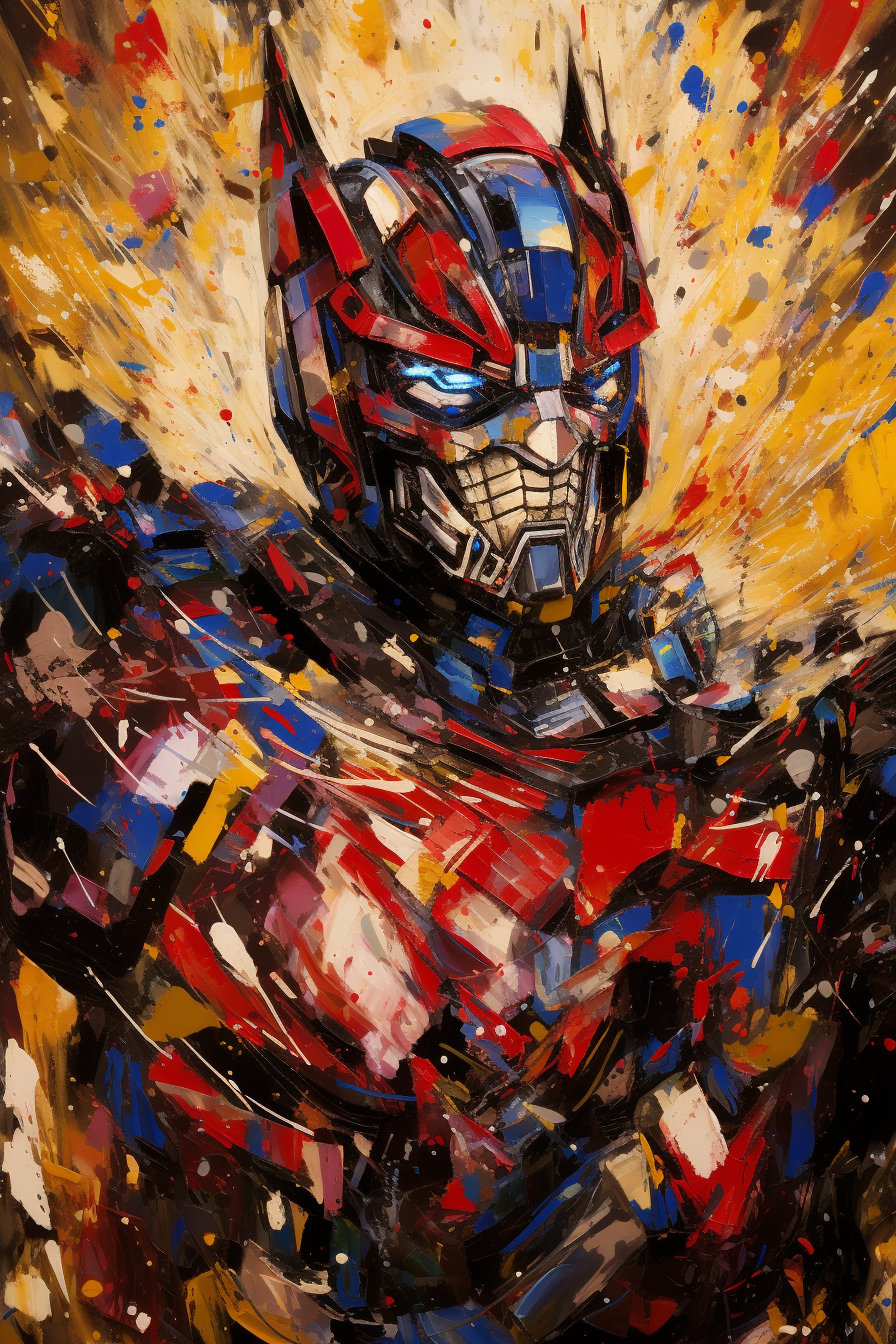 Optimus Prime Portrait, Printable Digital Print Wall Décor ...